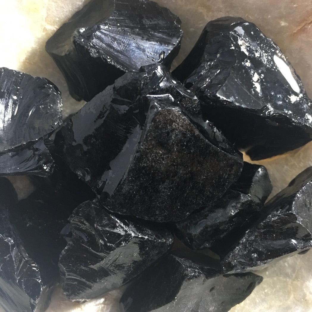 BLACK OBSIDIAN – Crystals & Gems Gallery